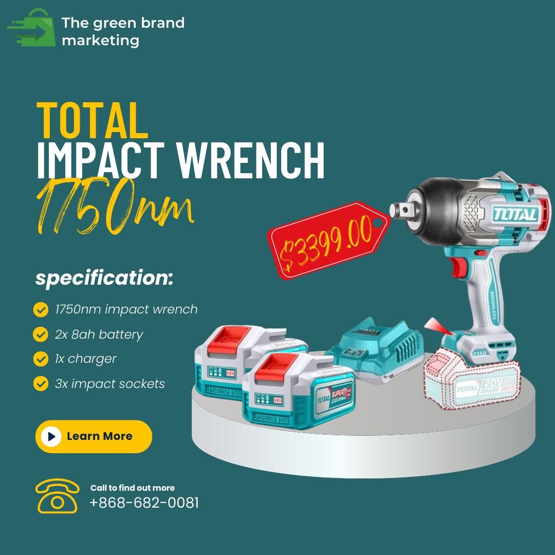 Total 1750nm impact wrench 3/4" – The Green Brand Marketing